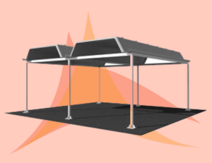 GRP Parking Shed | Saudi Shades Tents Services