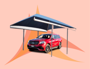 Pyramid Arch Design Parking Shades | Saudi Shades Tents Services